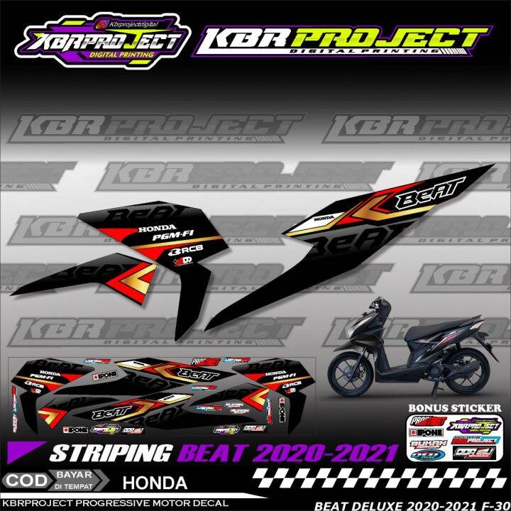 BEAT DELUXE 2020 2021 STIKER STRIPING PREMIUM MOTOR KEREN LIS VARIASI ...
