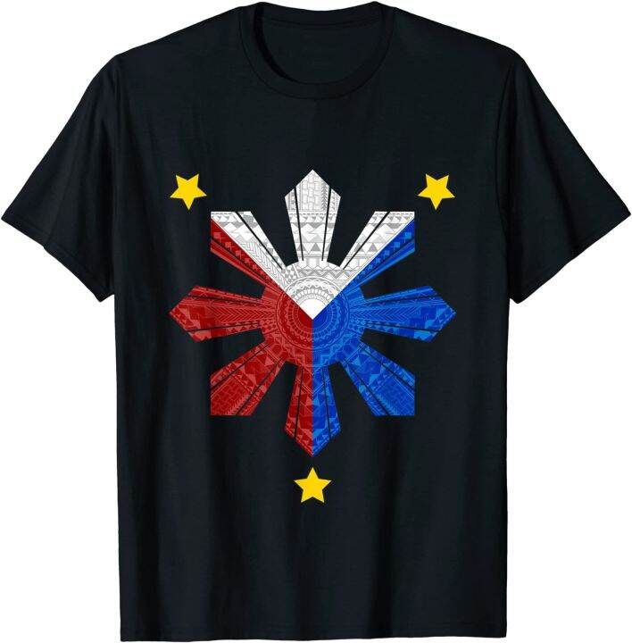 Philippine Flag - Tribal Design Shirt Cotton T-shirt for Men and Women ...