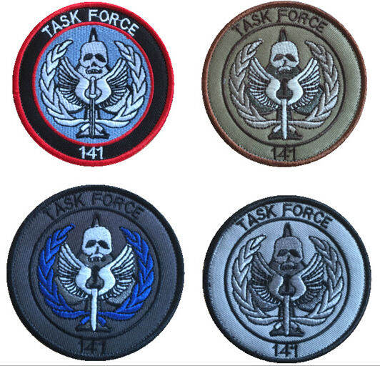 Task Force 141 Embroidery Tactical Badge Call of Duty Hook Loop ...