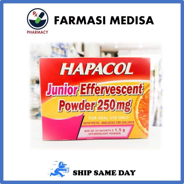 Hapacol Junior Effervescent Powder 250mg Antipyretic Analgesic for ...