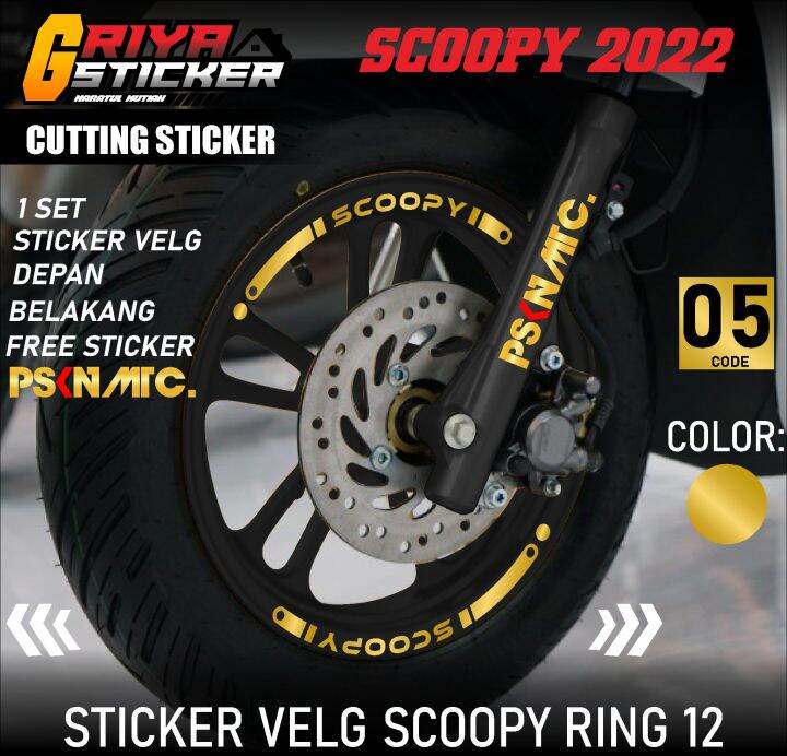 Stiker Velg Scoopy free PSKNMTC 05 Sticker Cutting Velek scoopy ...
