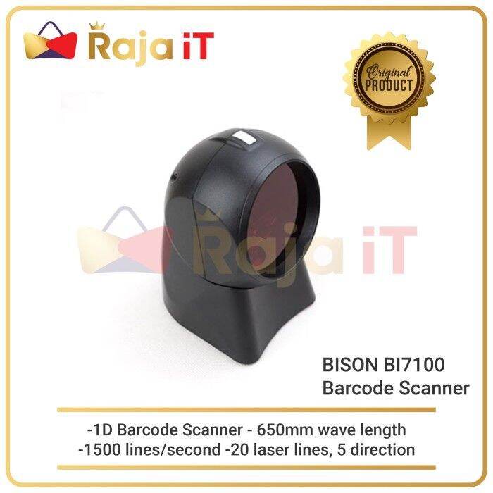 BISON Barcode Scanner Omni 1D BI 7100 USB BI7100 Laser | Lazada Indonesia