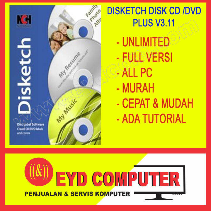 PROGRAM MEMBUAT LABEL DVD CD DISKETCH DISK LEBEL PLUS V3 11 ALL PC FULL ...
