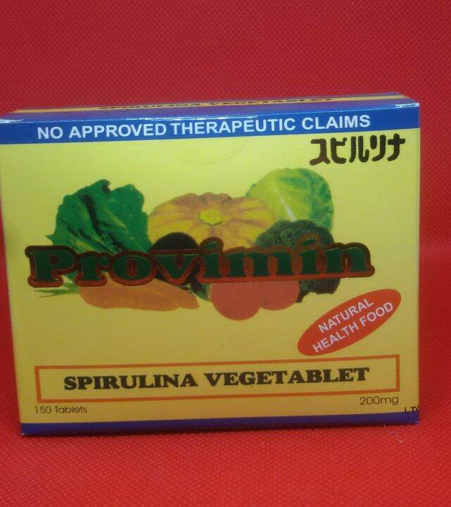 PROVIMIN SPIRUNALINA VEGETABALET 200mg 150tablets. | Lazada PH