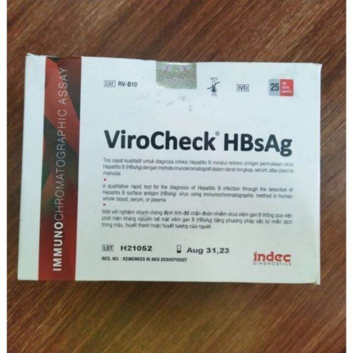 Virocheck HBsAg Alat Tes Hepatitis Isi 25 Pcs | Lazada Indonesia