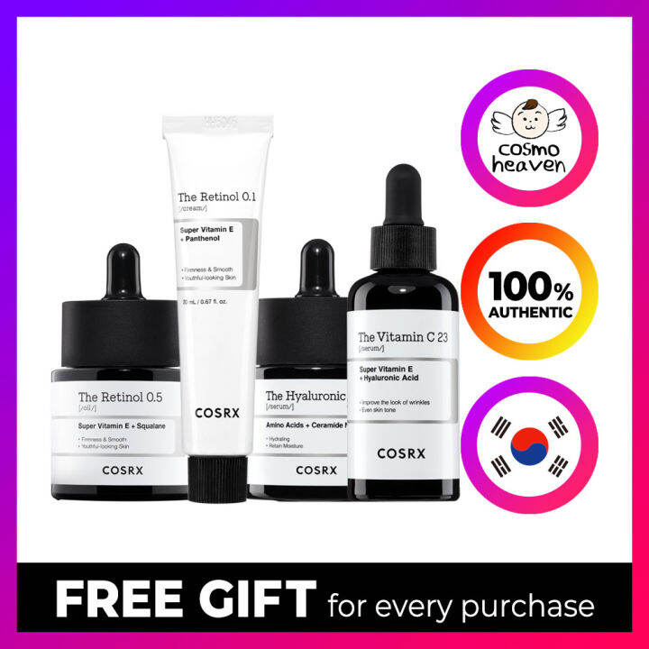 COSRX The RX line (Vitamin C 23 serum / Hyaluronic Acid 3 serum / Retinol 0.5 oil / Retinol 0.1 ...