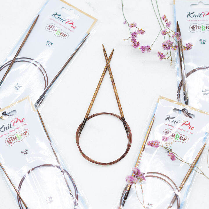 KnitPro Ginger Knitting Normal Size Circular Needle - 80cm | Lazada