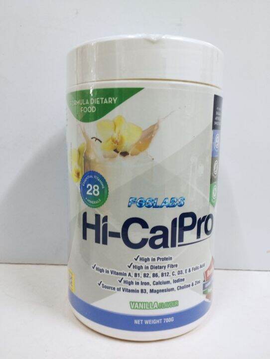 Foslabs Hi-CalPro Vanilla Flavour 700g Exp: 12/05/2024 | Lazada