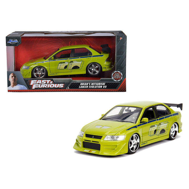 Jada Fast and Furious Brian's Mitsubishi Lancer Evolution VII 1/24 ...