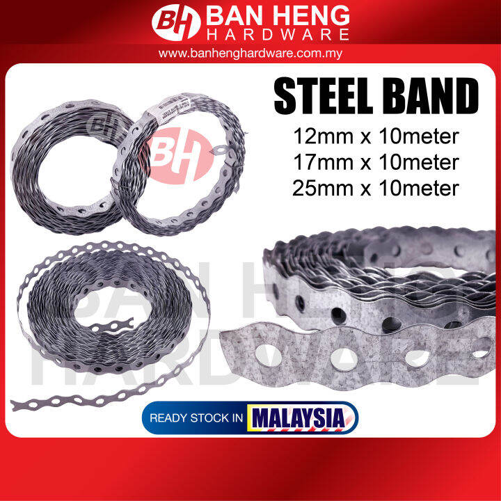 STEEL BAND / BEND BESI / BESI LAPAN LAPAN (12MM / 17MM / 25MM) | Lazada