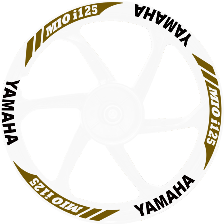 YAMAHA MIO i125 NEW MAGS STICKER DECALS (SET GOOD FOR 2 MAGS BOTH SIDES ...