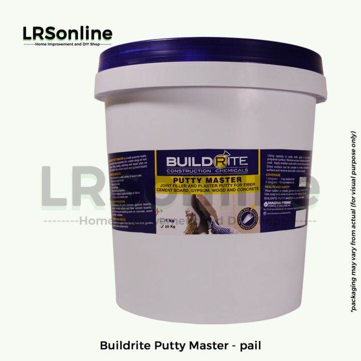 Buildrite Putty Master - Joint Filler and Plaster Putty - pail | Lazada PH