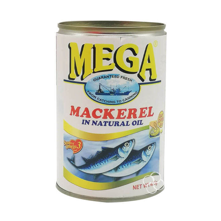 Mega Mackerel in Natural Oil 425g | Lazada PH