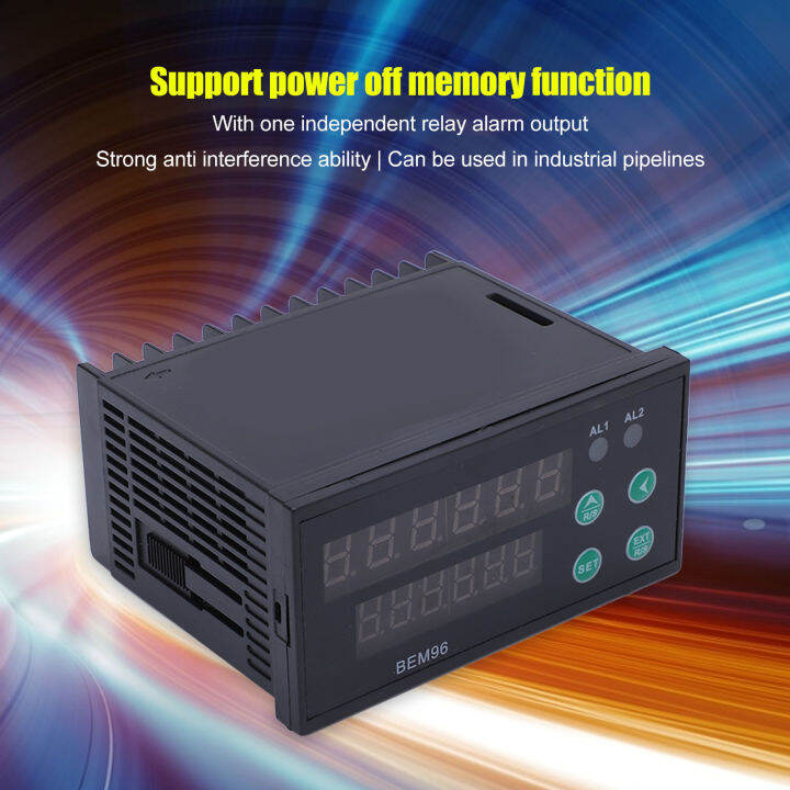 Digital Timer Counter จอแสดงผลดิจิตอล 6 หลักนับจับเวลามัลติฟังก์ชั่นเคาน์เตอร์สำหรับท่อ ...