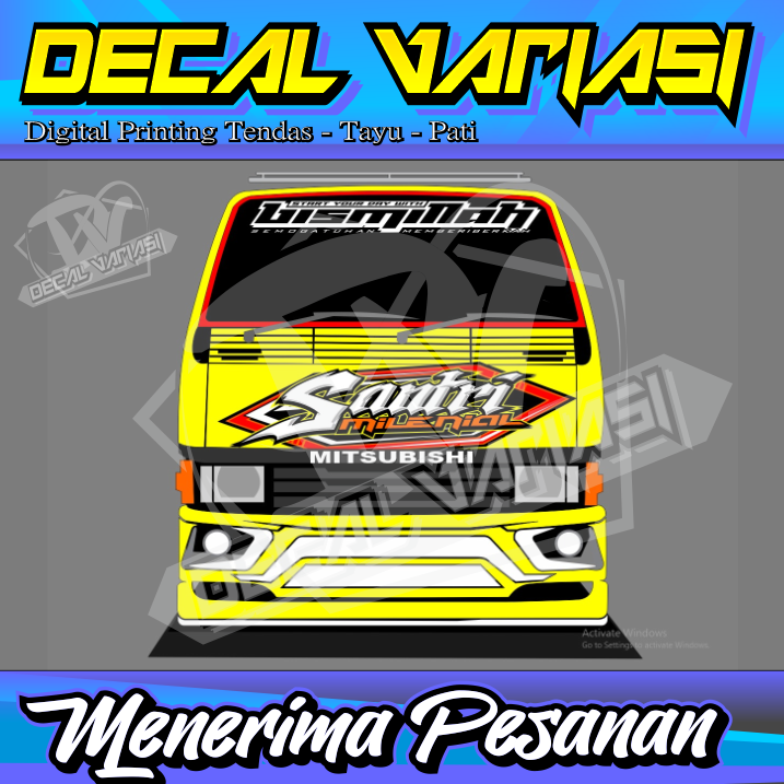 [Terbaru] Sticker Kabin Depan Truk Ragasa Sticker Santri Milenial ...