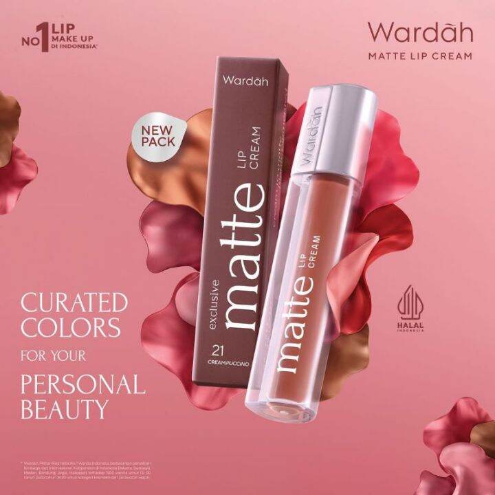 Wardah Matte Lip Cream - Tersedia 24 Warna - Lip Cream - Make Up Bibir ...