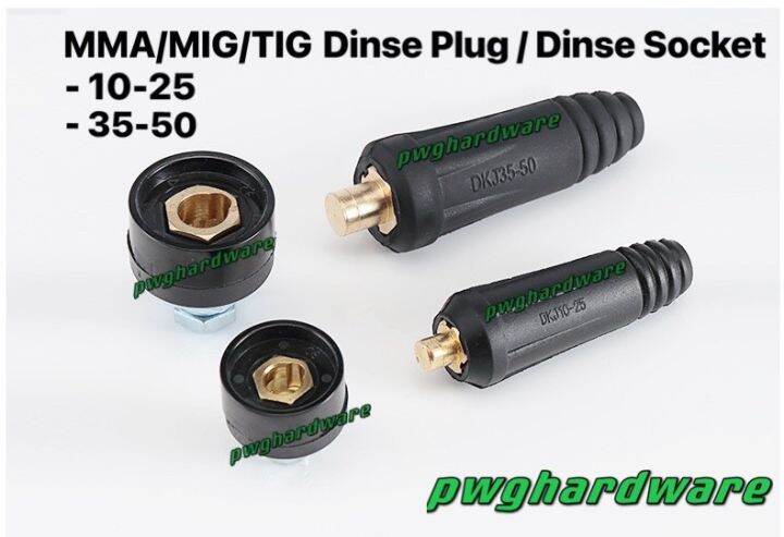 MMA / MIG / TIG Welding Cable Connector Dinse Plug Adaptor / Dinse ...