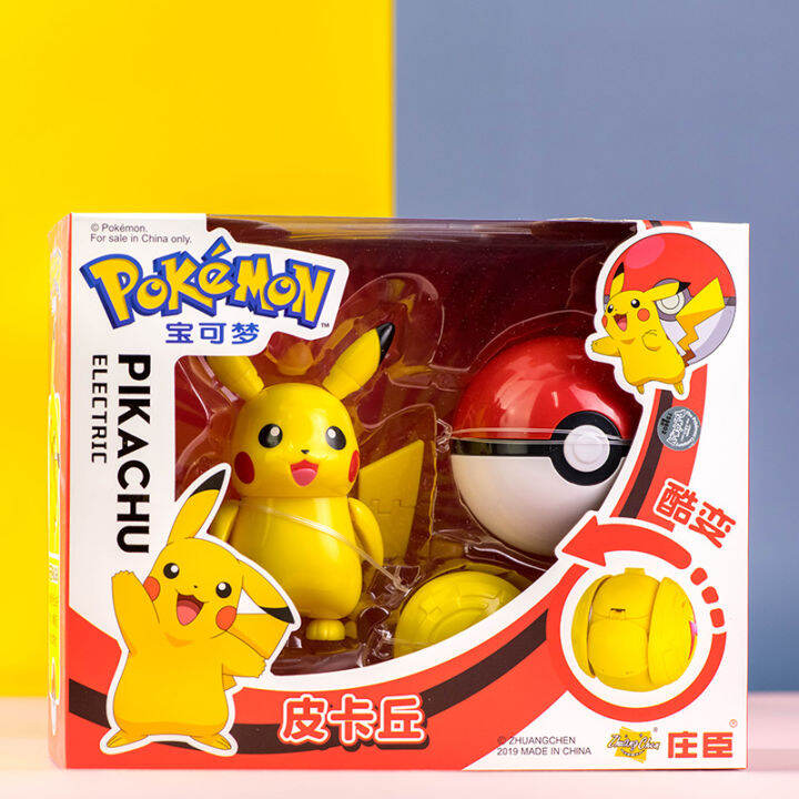 Genuine Pokémon Poké mon Pikachu hand-made Pikachu deformable fairy ...