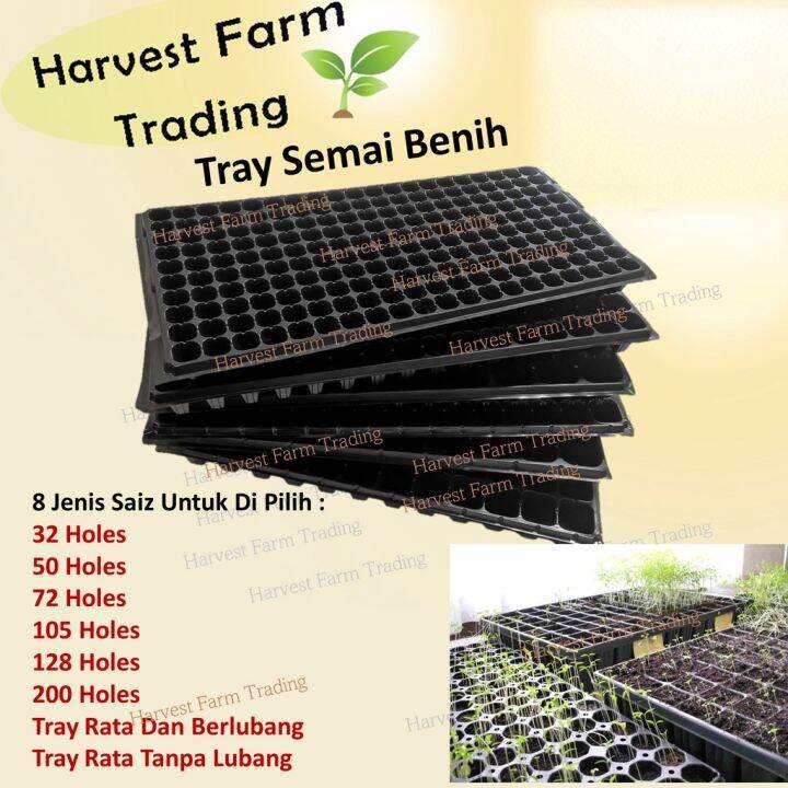 seedling tray semaian benih 1pcs bekas semaian biji benih tapak semaian ...