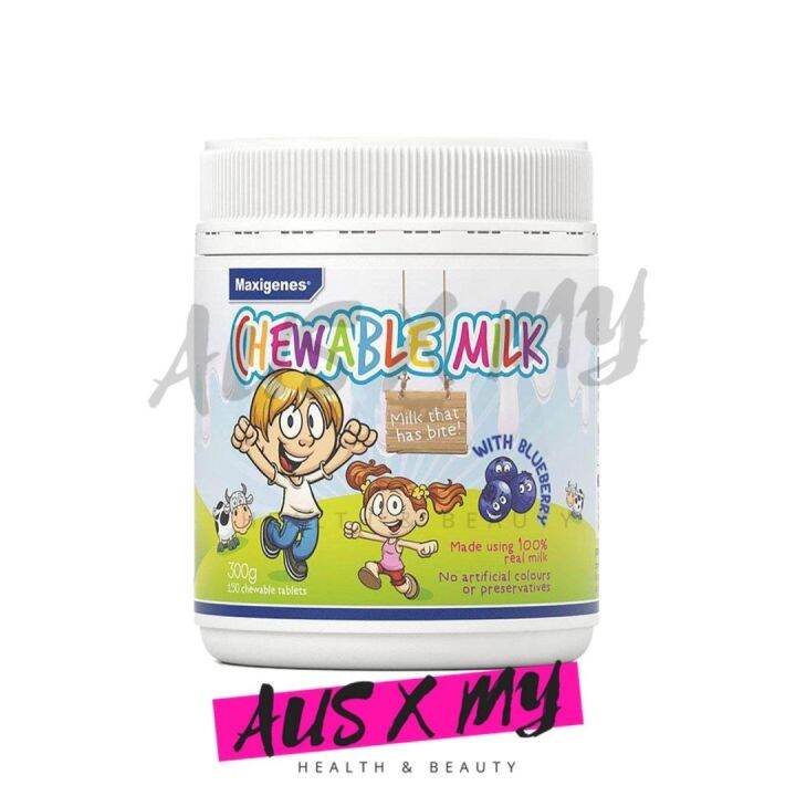 AUS X MY MAXIGENES Chewable Milk With Blueberry (150 tablets) | Lazada