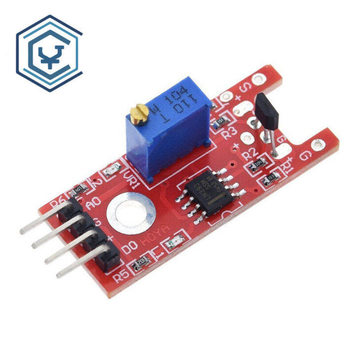 1PCS/4PCS Linear Magnetic 4pin KY-024 Hall Switch Speed Sensor Module ...