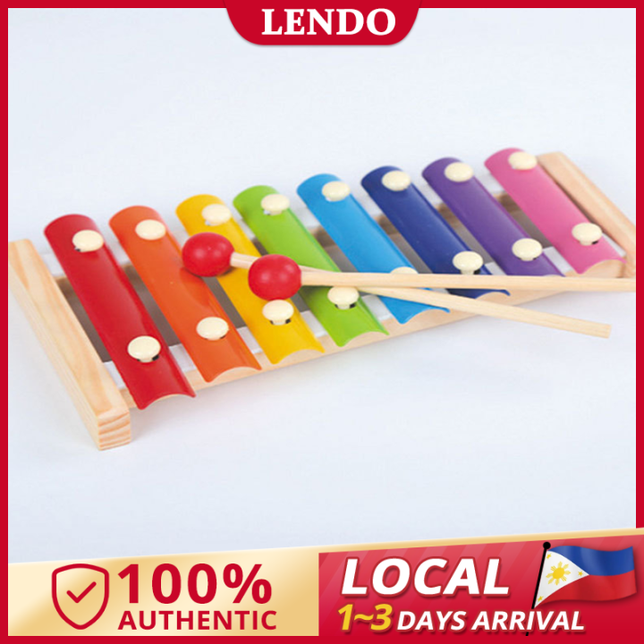 Wooden Octet Education Musical Instrument Children Knock Piano Toys ...