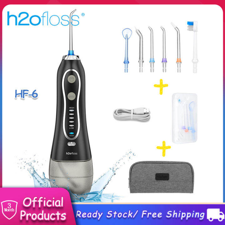 H2ofloss Portable Water Dental Flosser, Cordless Oral Irrigator 5 Modes ...