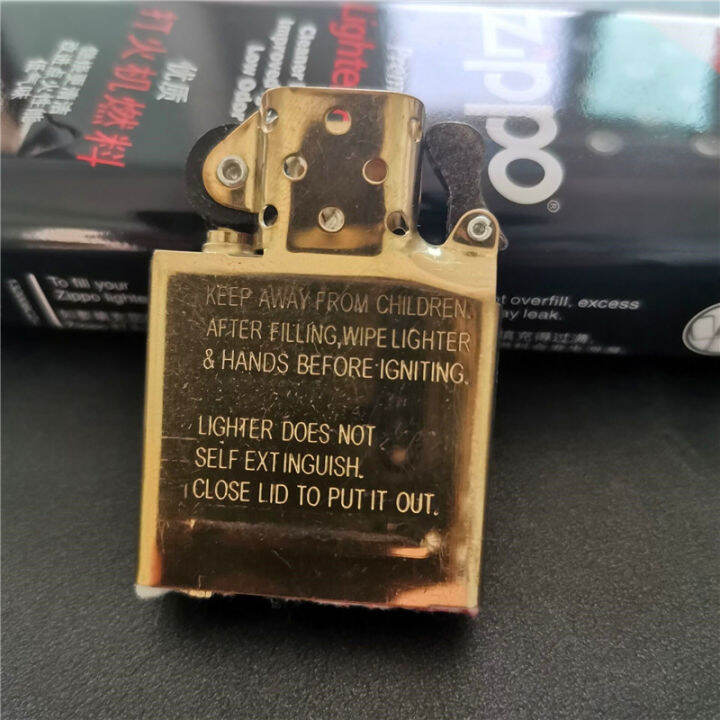 ZIPPO lighter inner core gold and silver conventional machine universal ...