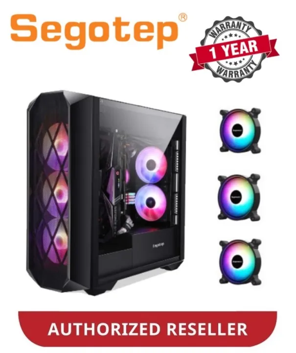 Segotep Phoenix K5 Tempered glass ATX Gaming Casing | Lazada