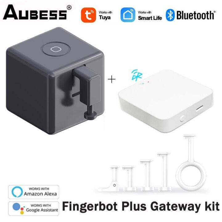 Aubess Bluetooth-Compatible Smart Fingerbot Plus Smart Switch Button Pusher Tuya Adaprox Remote ...