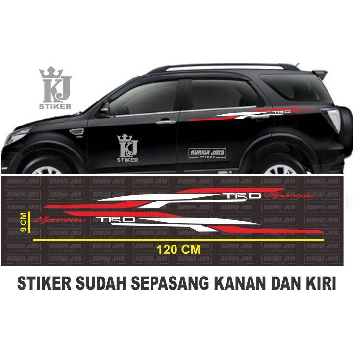 Stiker Mobil Rush Dan Terios Stiker Striping Mobil Trd Sportivo Kode 02 ...