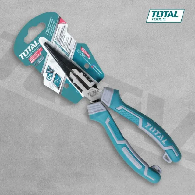 TOTAL TOOLS THT220806S High leverage long nose pliers 8" | Lazada PH