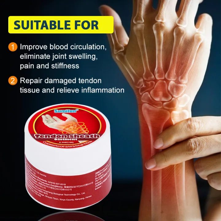 Arthritis Ointment Hand Wrist Thumb Finger Sheath Tenosynovitis Tendon ...