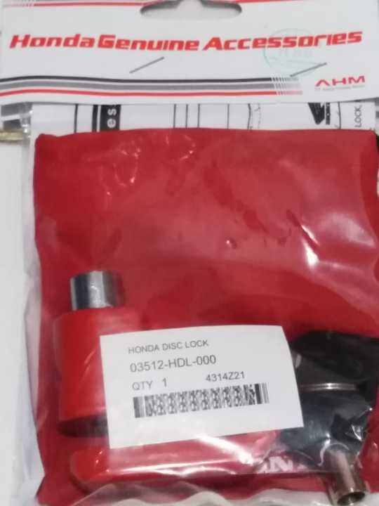 Dislock (kunci Pengaman Disc) Original Honda (bisa dipakai semua merk ...