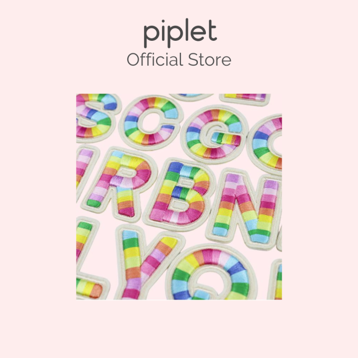 Piplet Letter Patches Stick On Letter Glitters Patches Varsity Initial ...