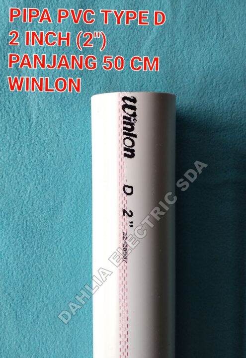 PIPA PVC 2 INCH PUTIH WINLON PANJANG 50CM | Lazada Indonesia