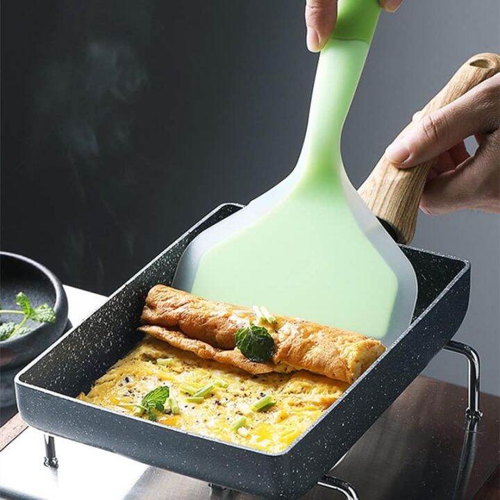 Non-Stick Tamagoyaki Fry Pan Wooden HandleOmelette Egg Pan Fried Steak ...