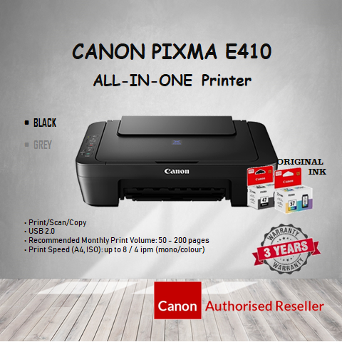 CANON PIXMA E410 All-IN-ONE PRINTER | Lazada