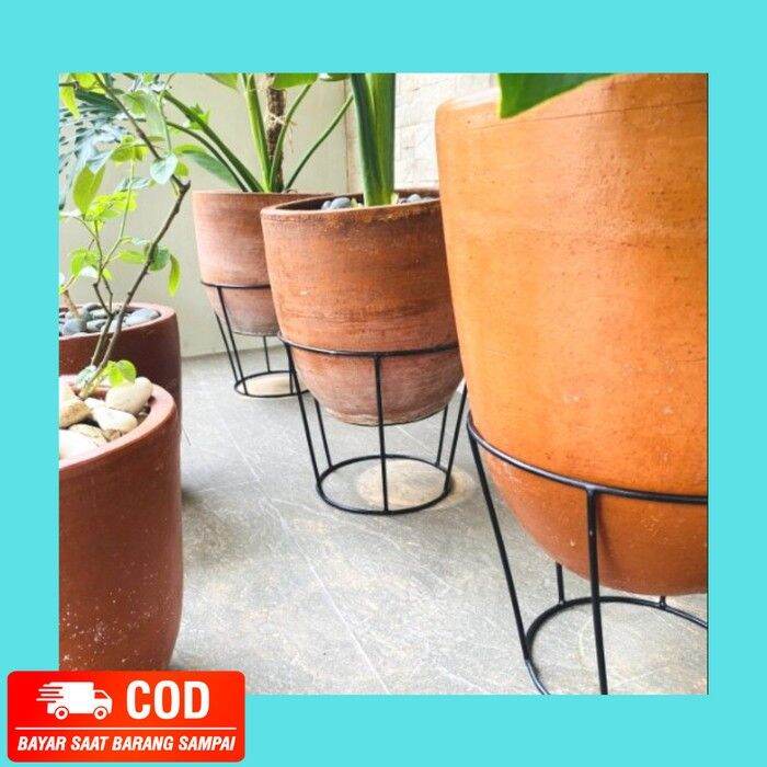 Rak Besi Single Tempat Pot Bunga Bisa Bolak Balik / Standing Planter ...
