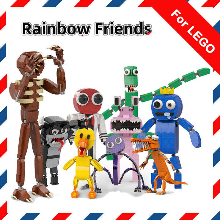 Robloxs Rainbow Friends MOC Building Blocks Blue Green Man Monster All ...