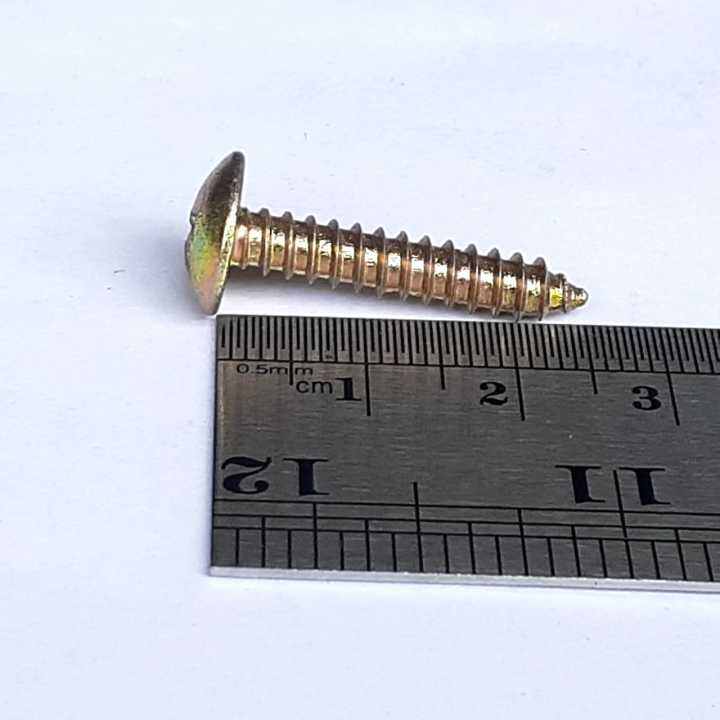 10 BUAH 10X1" SEKRUP SKRUP T TS TAB TSAB TSAT KUNING SCREW PANJANG 2,5 ...