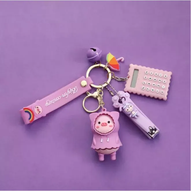 3in1 COCOMELON 3IN1 KEYCHAIN KEYHOLDER KEYRING WITH NAIL CLIPPER & MINI ...