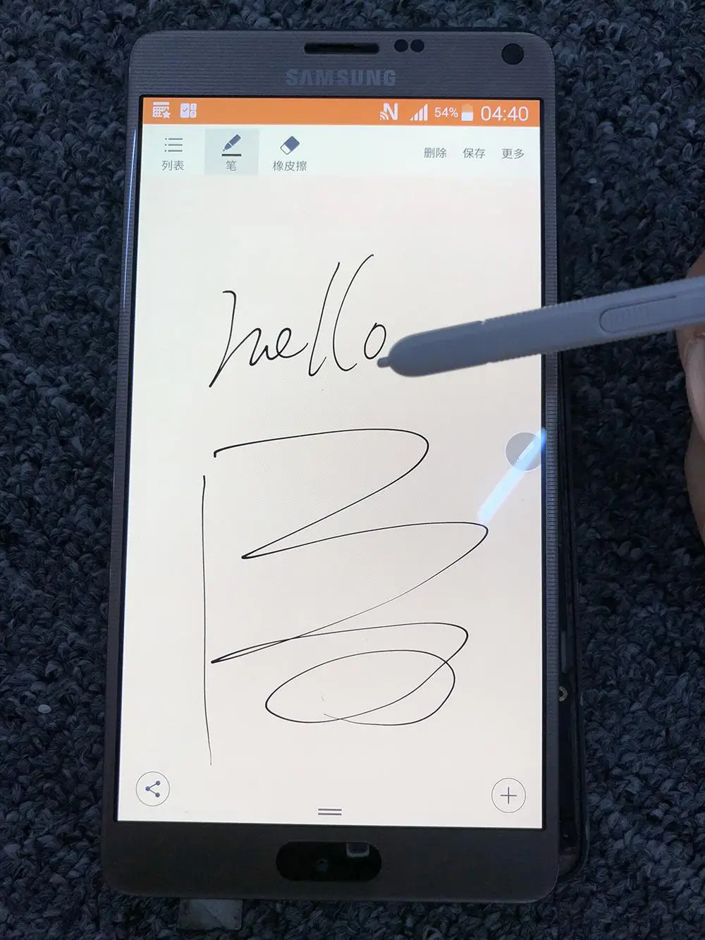 Original 5.7 ''SUPER AMOLED LCD สำหรับ Samsung Galaxy Note 4 N910 N910A ...