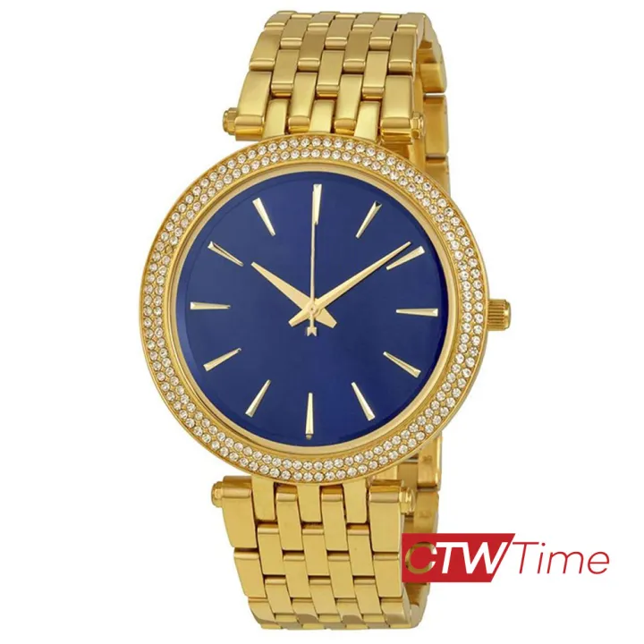 MKนาฬิกาข้อมือสตรี สายสแตนเลส Darci Series รุ่น MK3406 (Gold/Blue ...