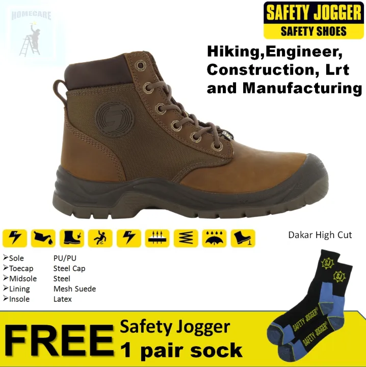 Safety Jogger Dakar S3 High Cut Safety Shoe Top cap Slip Resistant Sole Water resistant upper ...