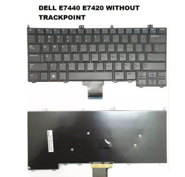 Dell Latitude E7440 E7420 E7240 US Layout Laptop with & without backlit ...