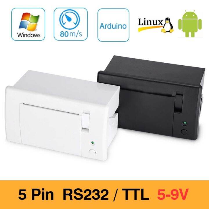 QR701 RS232 TTL Mini Thermal Receipt Printer Panel Embedded tickect 5v ...