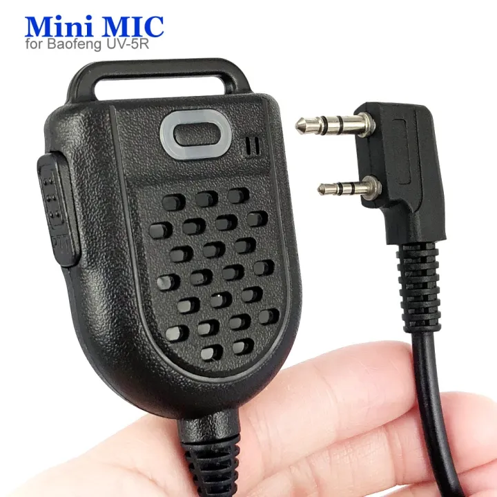 Mini PTT Handheld Microphone Speaker MIC for Baofeng UV5r UV 5R BF 888S ...