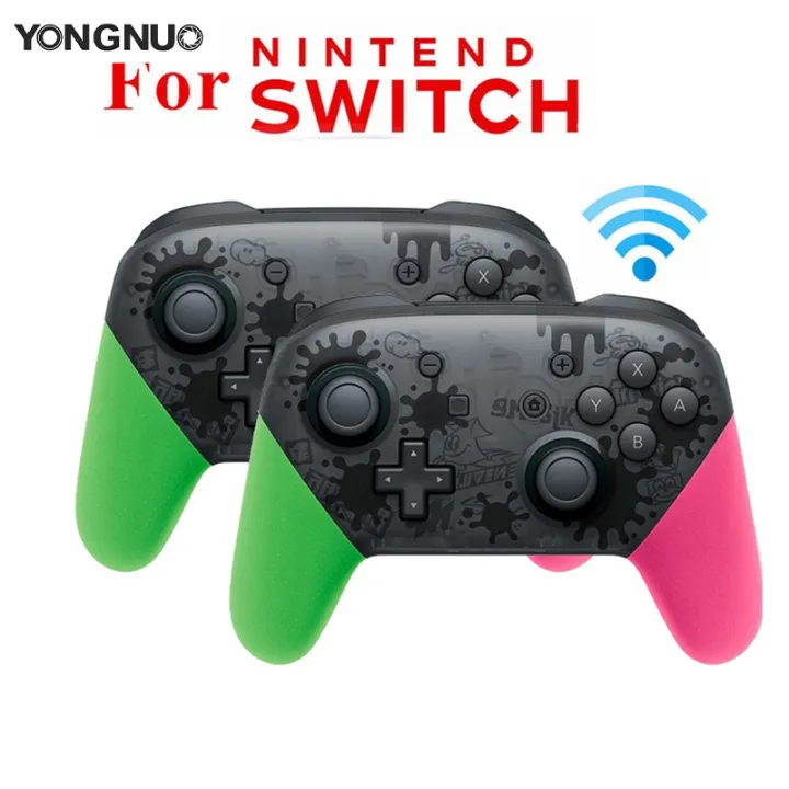 For NS Switch Pro Splatoon2 Xenoblade Bluetooth Wireless Gamepad Remote Controller Joypad for ...
