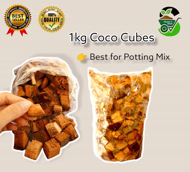 SHANE'S SHOP Presyong Abot Kaya! 1kg High Quality Coco Cubes for your plants | 1kg Coco cubes ...